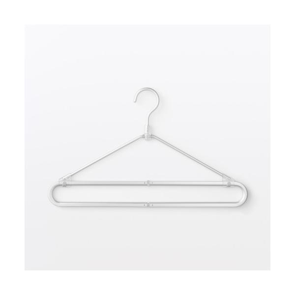 ※このアイテムは返品・交換対象外商品です。ZOZO問い合わせ番号:109014536ショップ:無印良品，ムジルシリョウヒンブランド:無印良品，ムジルシリョウヒン商品名:アルミ　バスタオル用伸縮ハンガー　約幅４４ｃｍ　伸長時：約幅７７　ｃｍカ...