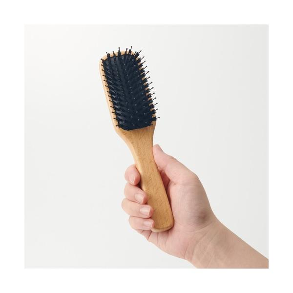 ※このアイテムは返品・交換対象外商品です。ZOZO問い合わせ番号:109014550ショップ:無印良品，ムジルシリョウヒンブランド:無印良品，ムジルシリョウヒン商品名:ブナ材ヘアブラシ　ミックス毛・全長約２０ｃｍカテゴリ:ビューティーグッズ...