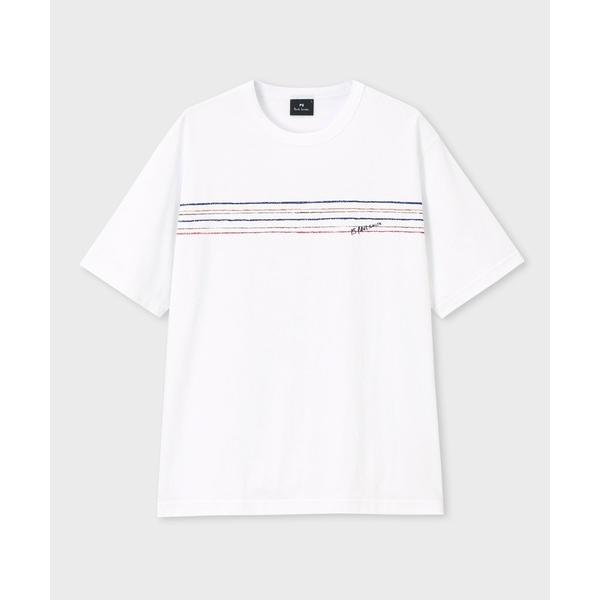 ZOZO問い合わせ番号:109014737ショップ:Paul Smith，ポール・スミスブランド:PS Paul Smith，ピーエスポールスミス商品名:Playful Stripe” 半袖Tシャツ / 262554 220Xカテゴリ:トッ...