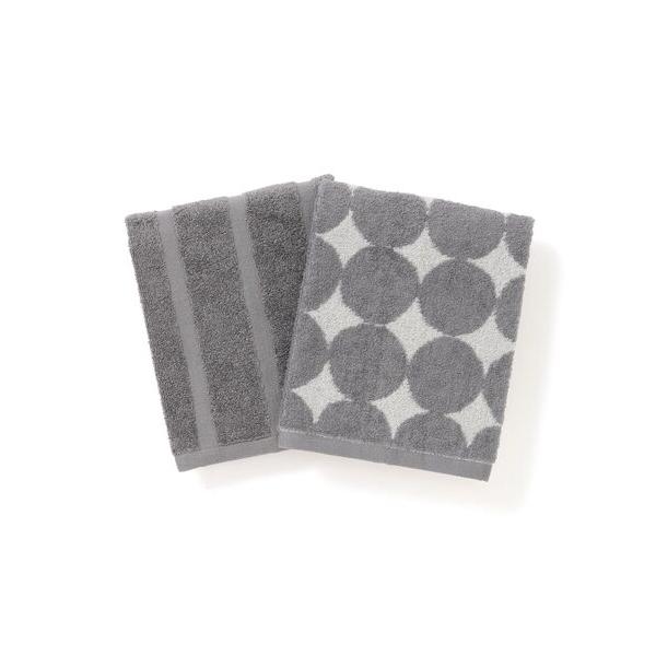 ZOZO問い合わせ番号:109051319ショップ:Francfranc，フランフランブランド:Francfranc，フランフラン商品名:ヴァレセットフェイスタオル ドット グレーカテゴリ:インテリア>タオルブランド品番:110517...