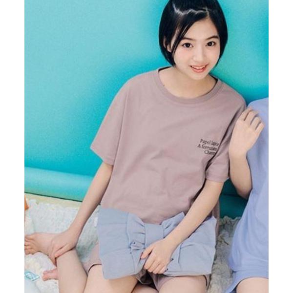 ZOZO問い合わせ番号:109088637ショップ:Belle Maison，ベルメゾンブランド:Belle Maison，ベルメゾン商品名:【Papel lapiz（パペルラピス）】プチプラ！薄くて涼しいセットアップ風綿素材半袖パジャマカ...