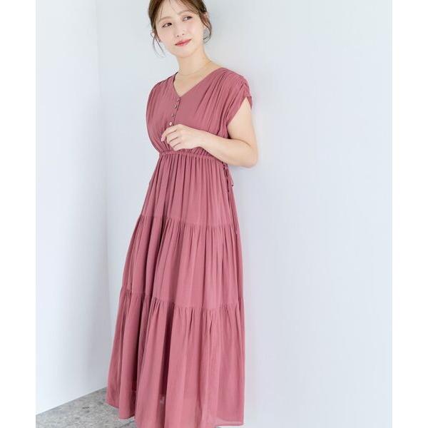 ZOZO問い合わせ番号:109089014ショップ:COHINA STORE，コヒナストアブランド:COHINA，コヒナ商品名:エアリーティアードギャザーワンピース 【低身長・小柄女性】カテゴリ:ワンピース/ドレス>ワンピースブランド...