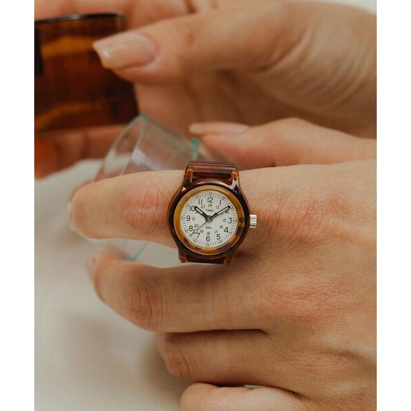 ZOZO問い合わせ番号:109125208ショップ:BEAMS WOMEN，ビームスウィメンブランド:TIMEX，タイメックス，BEAMS BOY，ビームスボーイ商品名:「別注」TIMEX / RING WATCH Tortoise she...