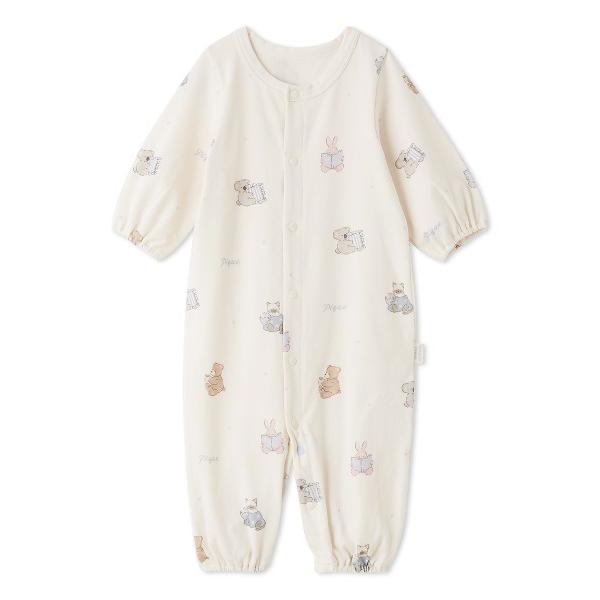 ※このアイテムは返品・交換対象外商品です。ZOZO問い合わせ番号:109127622ショップ:gelato pique，ジェラート　ピケブランド:gelato pique，ジェラートピケ商品名:【新生児】おやすみアニマル柄2WAYオールカテ...