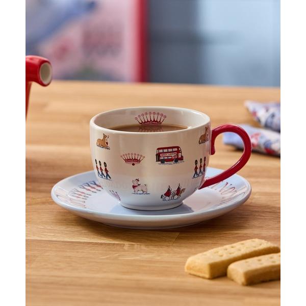 ZOZO問い合わせ番号:109129489ショップ:Cath Kidston，キャス キッドソンブランド:Cath Kidston，キャスキッドソン商品名:ティーカップ ＆ ソーサー Queenie's Londonカテゴリ:食器/キッチン...