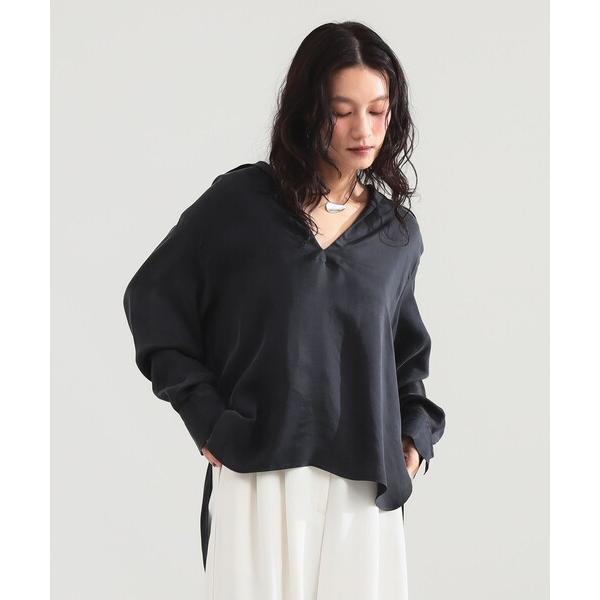 ZOZO問い合わせ番号:109171339ショップ:BEAMS WOMEN，ビームスウィメンブランド:Demi-Luxe BEAMS，デミルクス ビームス商品名:キュプラ Vネック プルオーバーシャツカテゴリ:トップス>シャツ/ブラウ...