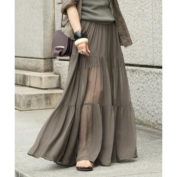 ZOZO問い合わせ番号:109172359ショップ:Deuxieme Classe，ドゥーズィエムクラスブランド:Deuxieme Classe，ドゥーズィエムクラス商品名:*Sheer Boho スカートカテゴリ:スカート>スカート...
