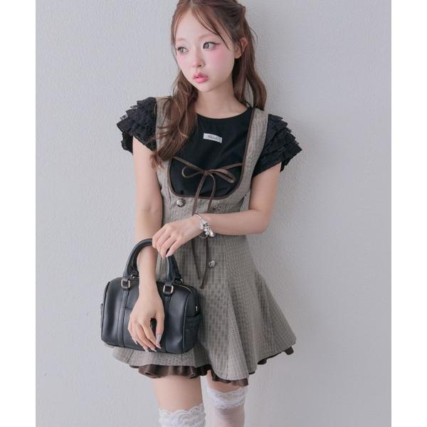 ZOZO問い合わせ番号:109174121ショップ:OLIVE des OLIVE，オリーブ デ オリーブブランド:OLIVE des OLIVE，オリーブデオリーブ商品名:フレアジャンスカカテゴリ:ワンピース/ドレス>ジャンパースカ...