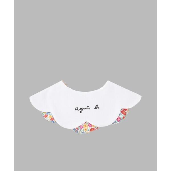 ※このアイテムは返品・交換対象外商品です。ZOZO問い合わせ番号:109210648ショップ:agnes b.，アニエスベーブランド:agnes b.，アニエスベー商品名:ベビー フラワープリント ロゴ刺繍 コットン リバーシブル スタイカ...