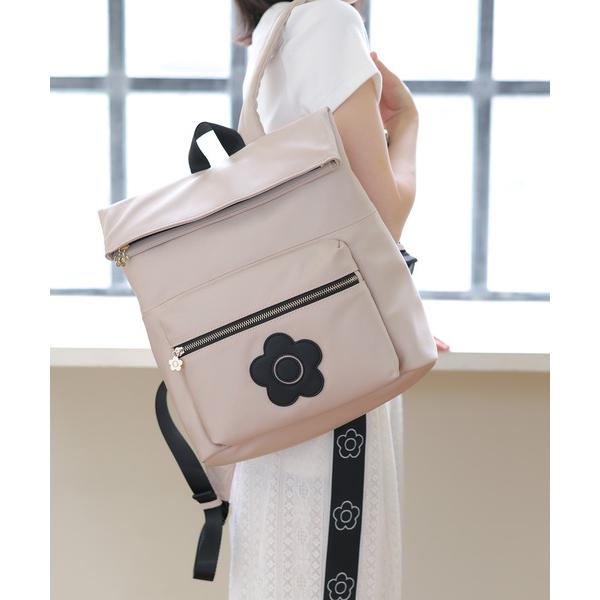 ZOZO問い合わせ番号:109285940ショップ:MARY QUANT，マリークワントブランド:MARY QUANT，マリークワント商品名:デイジーパッチツイル リュックカテゴリ:バッグ>バックパック/リュックブランド品番:226-...