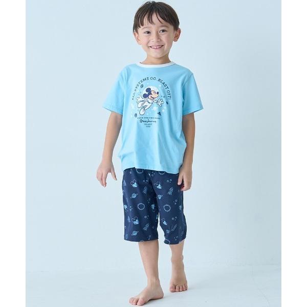 ZOZO問い合わせ番号:109323277ショップ:Belle Maison，ベルメゾンブランド:Disney，ディズニー商品名:お腹の冷えを防ぐ！薄くて涼しい蓄光プリントパジャマ（選べるキャラクター）カテゴリ:ルームウェア>ルームウ...