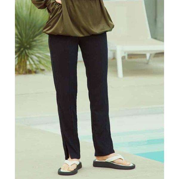 ZOZO問い合わせ番号:109325541ショップ:FELISSIMO，フェリシモブランド:IEDIT，イディット商品名:ＩＥＤＩＴ　ドッキングで時短！結局脱がない人のための　ショーツドッキングラッシュガードパンツ「ブラック」カテゴリ:水着...