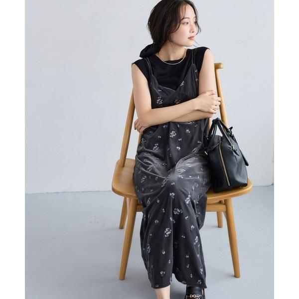 ZOZO問い合わせ番号:109326409ショップ:mysty woman，ミスティ ウーマンブランド:mysty woman，ミスティウーマン商品名:ベロア刺繍キャミワンピース 1052517カテゴリ:ワンピース/ドレス>ワンピース...
