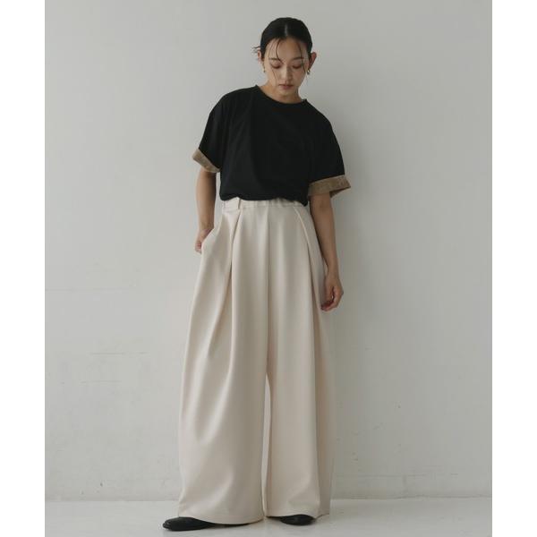 ZOZO問い合わせ番号:109327938ショップ:LIAN，リアンブランド: hellam，へラム商品名:ボンディングタックワイドパンツカテゴリ:パンツ>スウェットパンツブランド品番:244-173F2563素材:IV、BR、BK ...