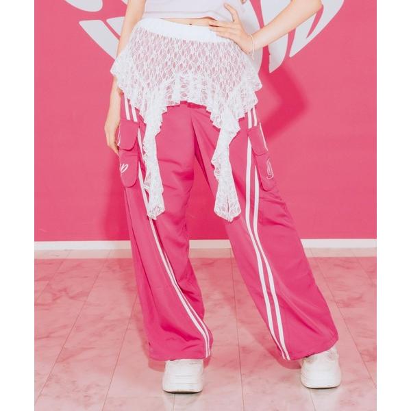 ZOZO問い合わせ番号:109367853ショップ:ANAP，アナップブランド:ANAP GiRL，アナップガール商品名:Rｕｕ×ＬＯＶＥＡＮＡＰ　レース付ラインワイドパンツカテゴリ:パンツ>その他パンツブランド品番:912-7991...