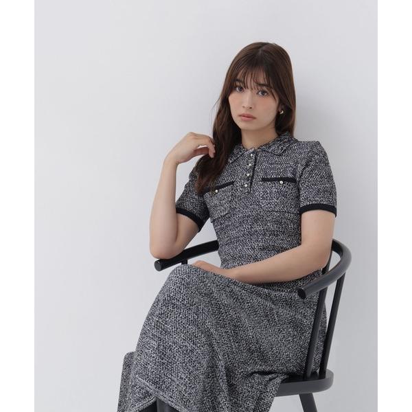 ZOZO問い合わせ番号:109408524ショップ:NATURAL BEAUTY BASIC，ナチュラルビューティーベーシックブランド:NATURAL BEAUTY BASIC，ナチュラルビューティーベーシック商品名:ツイーディーポロニット...