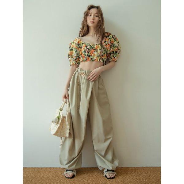ZOZO問い合わせ番号:109446736ショップ:LILY BROWN，リリー ブラウンブランド:LILY BROWN，リリーブラウン商品名:リネンライクタックドロストスラックスカテゴリ:パンツ>その他パンツブランド品番:LWFP2...