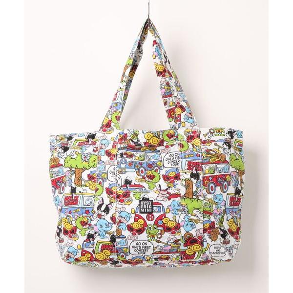 ZOZO問い合わせ番号:109522756ショップ:HYSTERIC MINI，ヒステリックミニブランド:HYSTERIC MINI，ヒステリックミニ商品名:BAND WAGON総柄 ペアレンツバッグカテゴリ:バッグ>ショルダーバッグ...