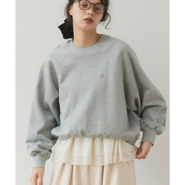 ZOZO問い合わせ番号:109523811ショップ:OLUN，オルンブランド:OLUN，オルン商品名:OLUN” Logo Raglan Short Sweat/”OLUN”ロゴ刺繍ラグランショートスウェットカテゴリ:トップス>スウェ...
