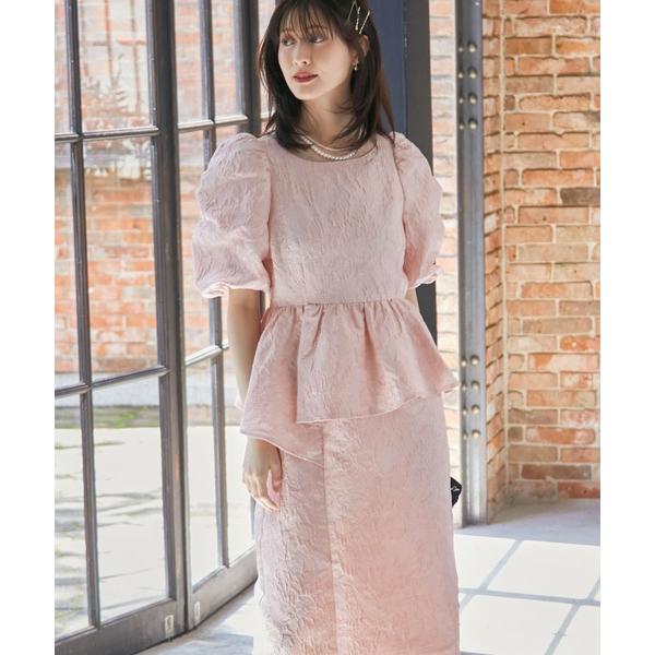 『セール実施中』ZOZO問い合わせ番号:109524143ショップ:RANAN，ラナンブランド:anne by RANAN，anne by RANAN，RANAN，ラナン商品名:バブルスリーブペプラムジャカードドレスカテゴリ:ワンピース/ド...