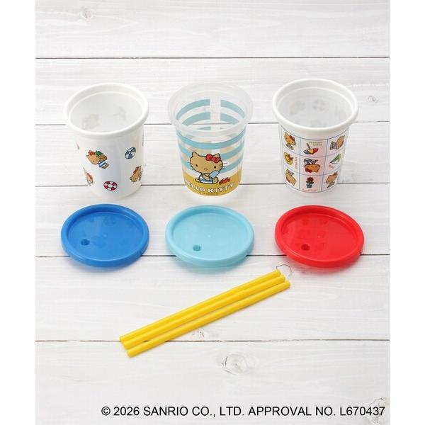 ZOZO問い合わせ番号:109562782ショップ:WORLD ONLINE STORE SELECT，ワールドオンラインストアセレクトブランド:one'sterrace，ワンズテラス商品名:ハローキティ ストロー付タンブラー 3P 日焼け...