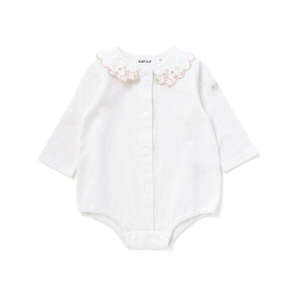 ※このアイテムは返品・交換対象外商品です。ZOZO問い合わせ番号:109600027ショップ:BEBE ONLINE STORE，ベベ オンラインストアブランド:SLAP SLIP BABY，スラップスリップベビー商品名:イチゴ花襟刺しゅう...