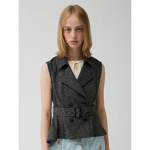 ZOZO問い合わせ番号:109601848ショップ:LILY BROWN，リリー ブラウンブランド:LILY BROWN，リリーブラウン商品名:ランダムヘムペプラムジレカテゴリ:ジャケット/アウター>その他アウターブランド品番:LWF...