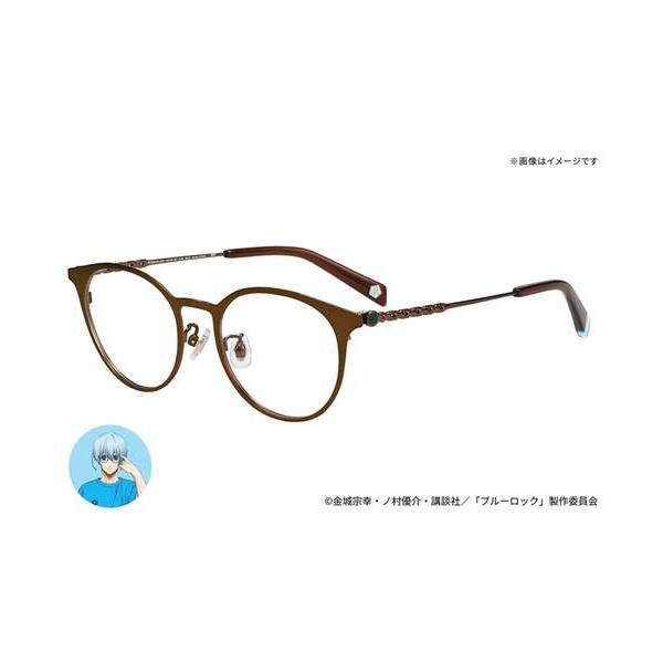 ZOZO問い合わせ番号:109603870ショップ:Zoff，ゾフブランド:Zoff，ゾフ商品名:Zoff | ブルーロック「氷織 羊モデル」ボストン型 メガネ｜軽量 メタル 高級感 眼鏡 検眼調整 伊達メガネ 度付きレンズ交換 度あり 度...