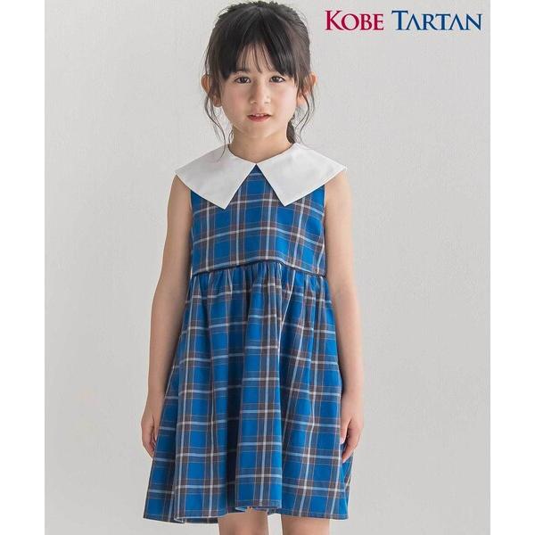 ZOZO問い合わせ番号:109604397ショップ:BEBE ONLINE STORE，ベベ オンラインストアブランド:BeBe，ベベ商品名:「お揃い」「神戸タータン×BeBe」BIGカラーチェックギャザーワンピースカテゴリ:ワンピース/ド...