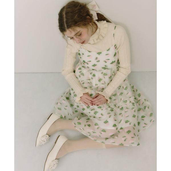 ZOZO問い合わせ番号:109646741ショップ:euphoria，ユーフォリアブランド:idem，イデム商品名:sheer flower jacquard onepiece / シアージャガードキャミワンピースカテゴリ:ワンピース/ドレ...