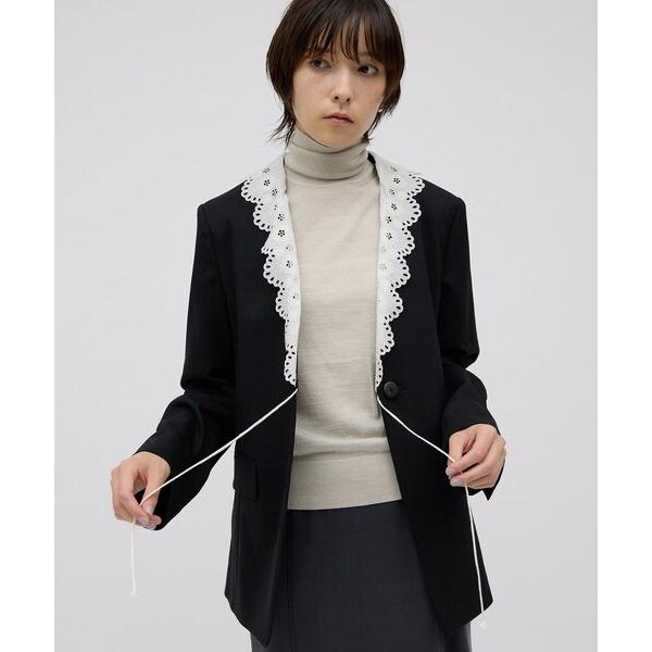 ZOZO問い合わせ番号:109647810ショップ:Whim Gazette，ウィムガゼットブランド:Whim Gazette，ウィムガゼット商品名:レースカラージャケットカテゴリ:ジャケット/アウター>テーラードジャケットブランド品...