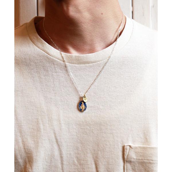 ZOZO問い合わせ番号:11868457ショップ:MR.OLIVE，ミスターオリーブブランド:amp japan，アンプジャパン商品名:Grand Medaille Miraculeuse　Necklace -Blue Epoxy-カテゴリ...