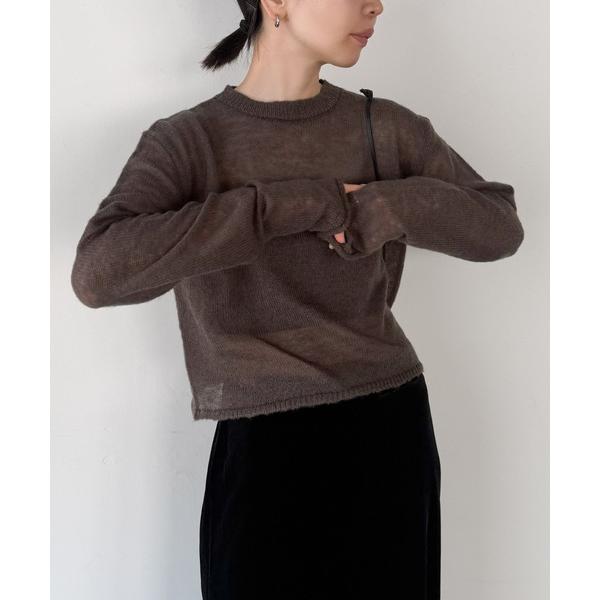 ZOZO問い合わせ番号:109721070ショップ:select MOCA，セレクトモカブランド:select MOCA by son，セレクトモカバイソン商品名:シアーショートニットトップス「by SON」カテゴリ:トップス>ニット...