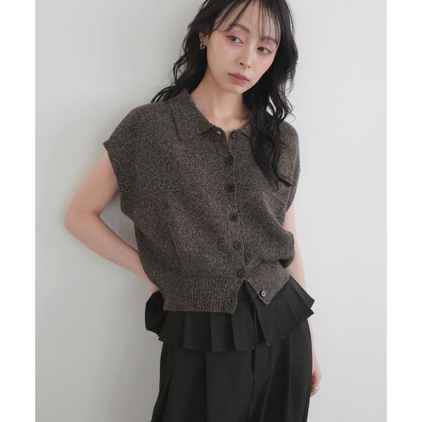 ZOZO問い合わせ番号:109722199ショップ:LIAN，リアンブランド:LIAN，リアン商品名:フレンチスリーブコクーンポロベストカテゴリ:トップス>ベストブランド品番:251-841R1902素材:レーヨン　　　50% ポリエ...