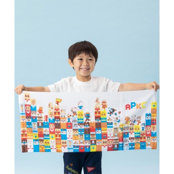 ZOZO問い合わせ番号:109760201ショップ:BANDAI APPAREL SHOP，バンダイアパレルショップブランド:ANPANMAN KIDS COLLECTION，アンパンマンキッズコレクション商品名:ブロックラボ柄フェイスタオ...
