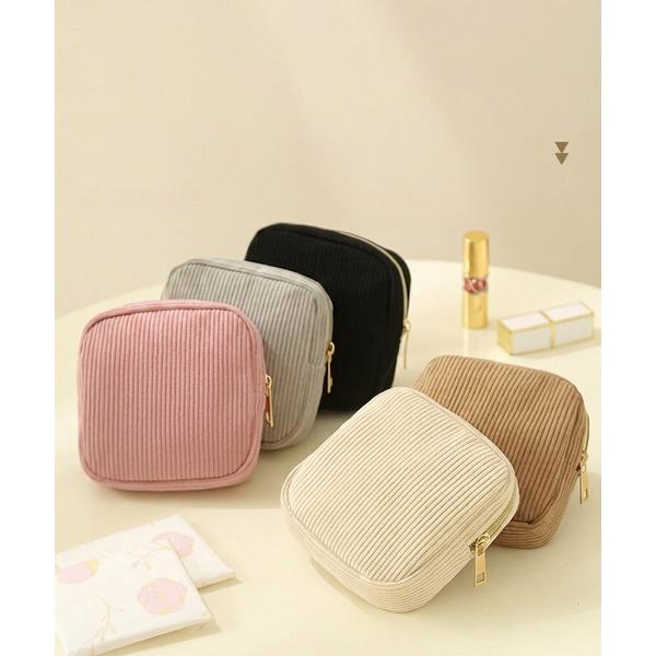 ZOZO問い合わせ番号:109760975ショップ:TONE，トーンブランド:TONE SELECT GOODS，トーンセレクトグッズ商品名:urbanfemine./コーデュロイ スクエアポーチ サニタリーポーチ ナプキンポーチ コスメポ...
