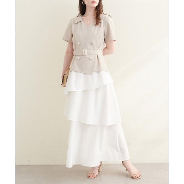 ZOZO問い合わせ番号:109763610ショップ:natural couture，ナチュラルクチュールブランド:natural couture，ナチュラルクチュール商品名:ゴールドボタンジャケットドッキングワンピースカテゴリ:ワンピース/...