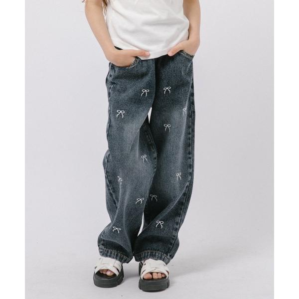 『タイムセール実施中』ZOZO問い合わせ番号:109764737ショップ:moredays store，モアデイズ・ストアブランド:URBAN CHERRY，アーバンチェリー商品名:ミニリボン刺繍ストレートデニムパンツカテゴリ:パンツ&gt...