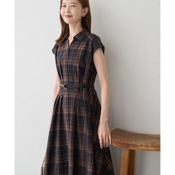 ZOZO問い合わせ番号:109804400ショップ:ROPE' PICNIC，ロぺピクニックブランド:ROPE' PICNIC，ロペピクニック商品名:ウエストタックチェックアソートワンピース/接触冷感・防シワ・リンクコーデカテゴリ:ワンピー...