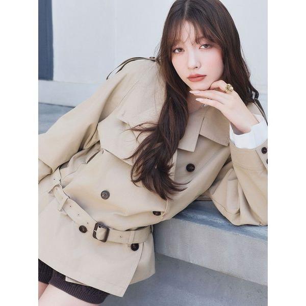 ZOZO問い合わせ番号:109840661ショップ:LILY BROWN，リリー ブラウンブランド:LILY BROWN，リリーブラウン商品名:ファンネルネック2wayトレンチコートカテゴリ:ジャケット/アウター>トレンチコートブラン...