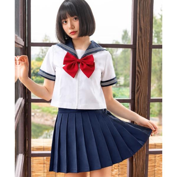 『タイムセール実施中』※このアイテムは返品・交換対象外商品です。ZOZO問い合わせ番号:109841434ショップ:CELEN，セレンブランド:LunaBelle，ルナベル商品名:「制服コスプレ3点セット」スーパーカラフルセーラー服 半袖カ...