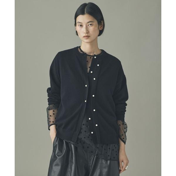 ZOZO問い合わせ番号:109841755ショップ:Curensology，カレンソロジーブランド:Curensology，カレンソロジー商品名:Curensology(カレンソロジー)/パールボタンニットカーディガンカテゴリ:トップス&g...