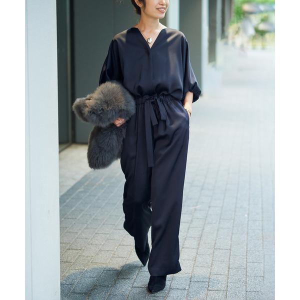ZOZO問い合わせ番号:109842288ショップ:IENA，イエナブランド:VERMEIL par iena，ヴェルメイユパーイエナ商品名:「追加」サテンオールインワンカテゴリ:オールインワン・サロペット>つなぎ/オールインワンブラ...