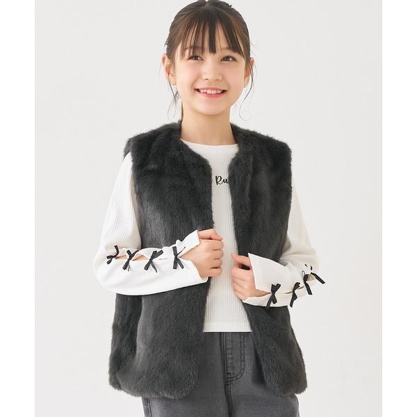 『タイムセール実施中』ZOZO問い合わせ番号:109842900ショップ:coca，コカブランド:coca（coca），コカ商品名:キッズ　親子お揃いファーベストカテゴリ:トップス>ベストブランド品番:26-260111201-14素...