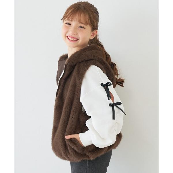 ZOZO問い合わせ番号:109842901ショップ:coca，コカブランド:coca（coca），コカ商品名:キッズ　親子お揃いフードファーベストカテゴリ:トップス>ベストブランド品番:26-260111202-14素材:表地：ポリエ...