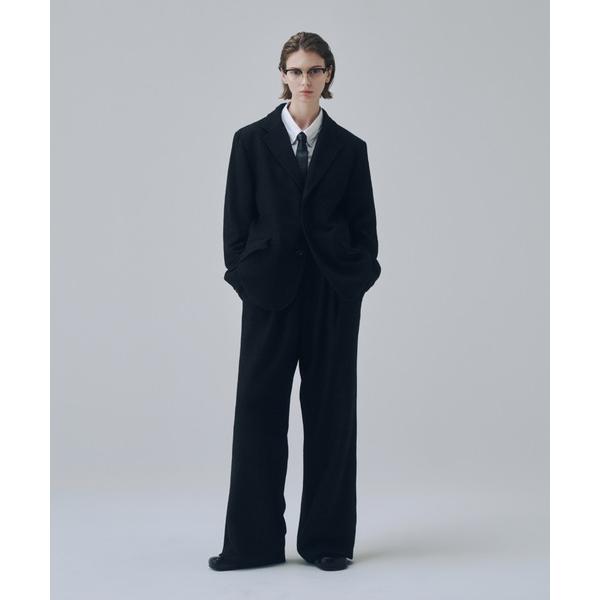 ZOZO問い合わせ番号:109842907ショップ:soerte，ソエルテブランド:soerte，ソエルテ商品名:Classic Wool Blend Tweed Straight Slacks / クラシックウールブレンドツイードストレー...