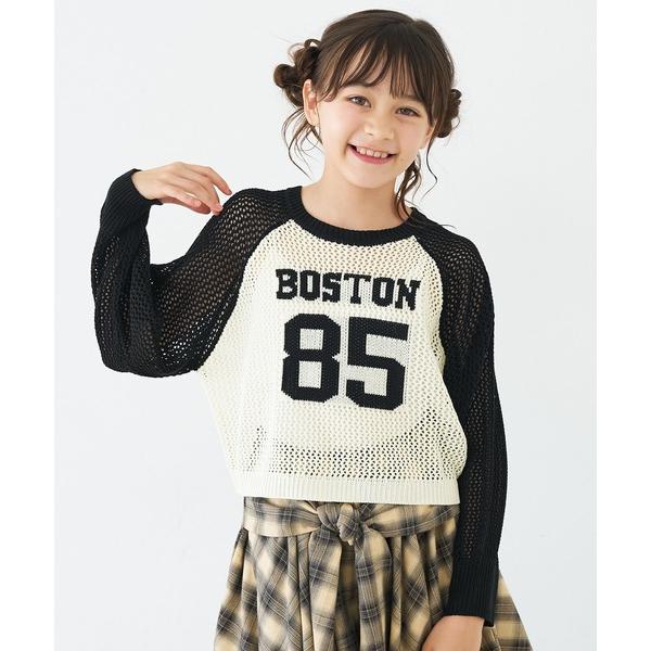 ZOZO問い合わせ番号:109842951ショップ:coca，コカブランド:coca（coca），コカ商品名:キッズ　メッシュニットロゴトップスカテゴリ:トップス>ニット/セーターブランド品番:36-260533201-09素材:アク...