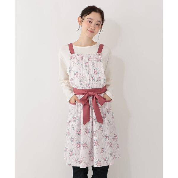 ZOZO問い合わせ番号:109880367ショップ:Afternoon Tea LIVING，アフタヌーンティー・リビングブランド:Afternoon Tea，アフタヌーンティー商品名:リボンエプロン フラワーストライプカテゴリ:食器/キッ...