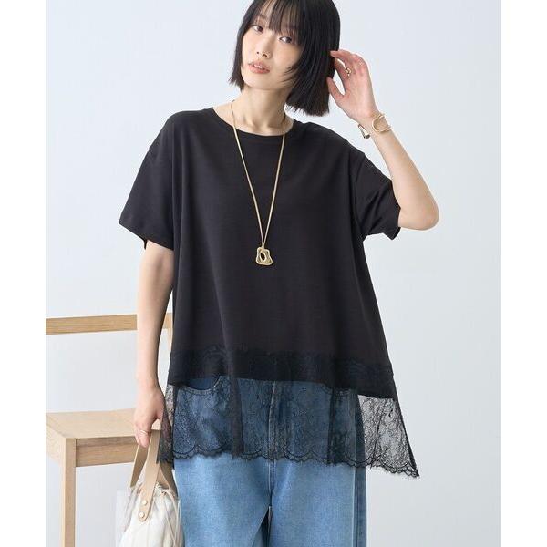 『タイムセール実施中』ZOZO問い合わせ番号:109880655ショップ:AMERICAN HOLIC，アメリカンホリックブランド:AMERICAN HOLIC，アメリカンホリック商品名:「接触冷感」裾レース半袖プルオーバーカテゴリ:トップ...
