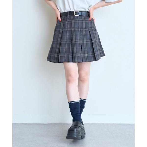 ZOZO問い合わせ番号:109920189ショップ:NARUMIYA ONLINE，ナルミヤ オンラインブランド:LOVETOXIC，ラブトキシック商品名:「イージーケア」ベルトつきチェックプリーツスカートカテゴリ:スカート>スカート...